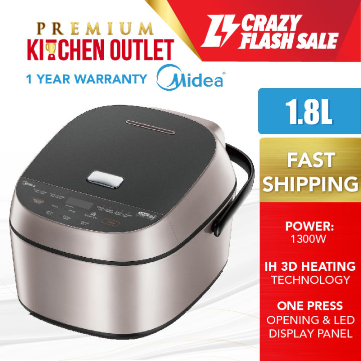 Midea 1.8L IH 3D Heating Digital Rice Cooker MB-18HS | Lazada