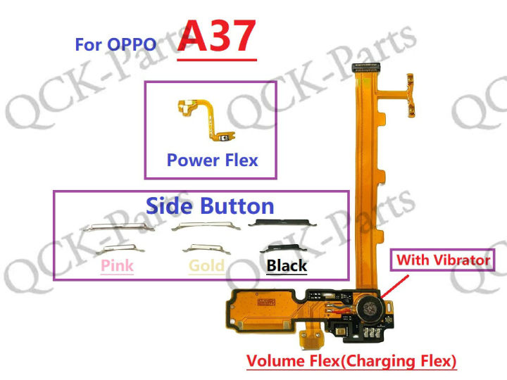 Original Power button flex for OPPO A37 A37T A37M A37F A37FW ON OFF Volume button flex | Lazada PH