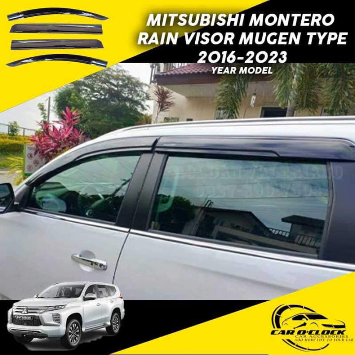 Mitsubishi Montero Rain Visor Mugen Type (2016-2023) | Lazada PH