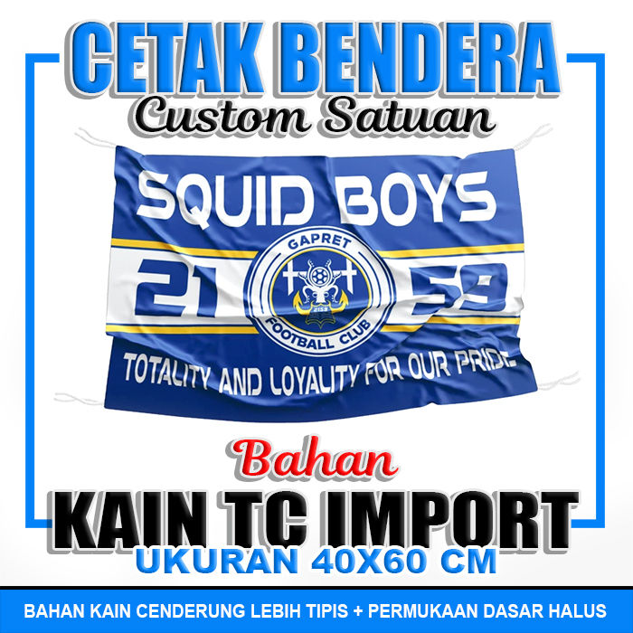 Bikin Sablon Bendera Custom Satuan - Kain TC Import 40x60 cm | Lazada ...
