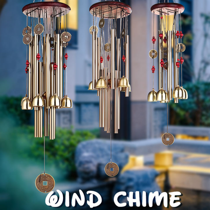 Wind Chimes Outdoor Garden Large Yard Bells Copper Bell Hanging Charm ...