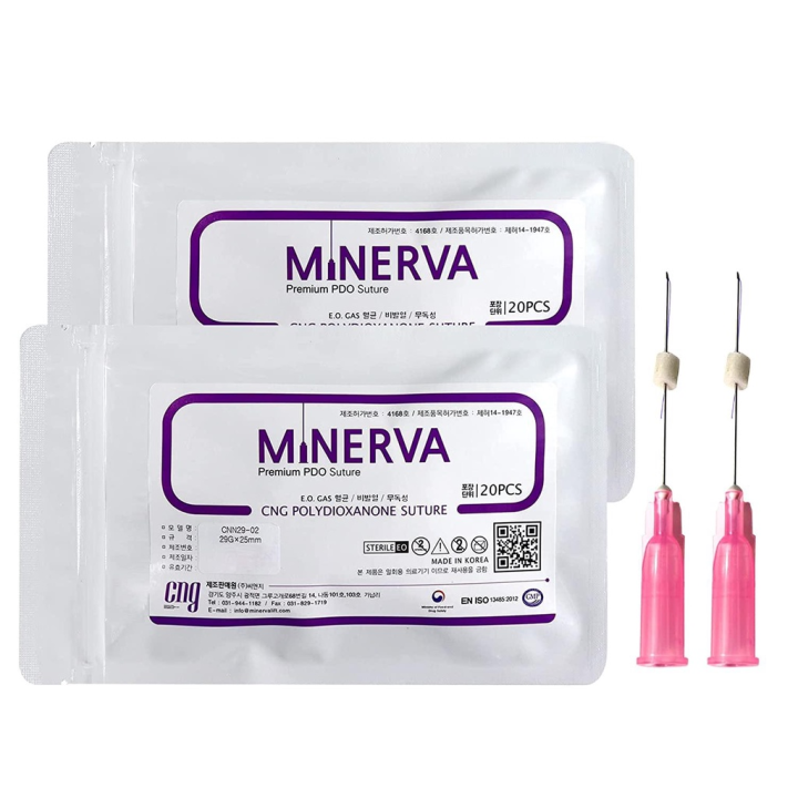 Minerva Thread PDO PCL Face Lifting Thread SCREW MONO COG Korea Minova ...