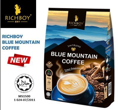 (E)[Richboy Super Deal] RICHBOY 3IN1 BLUE MOUNTAIN COFFEE (15X30g) | Lazada