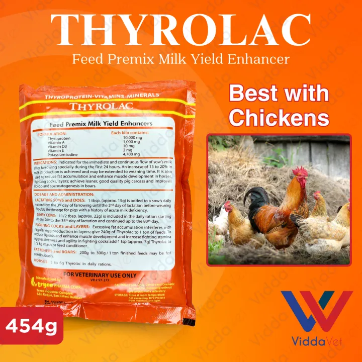 Thyrolac Feed Premix Milk 454g Enhancer for pigs,cattle metabolism ...