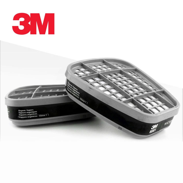 3M 6001 ตลับกรองสำหรับกรองไอระเหยสารตัวทำละลาย (สารอินทรีย์) | Lazada.co.th