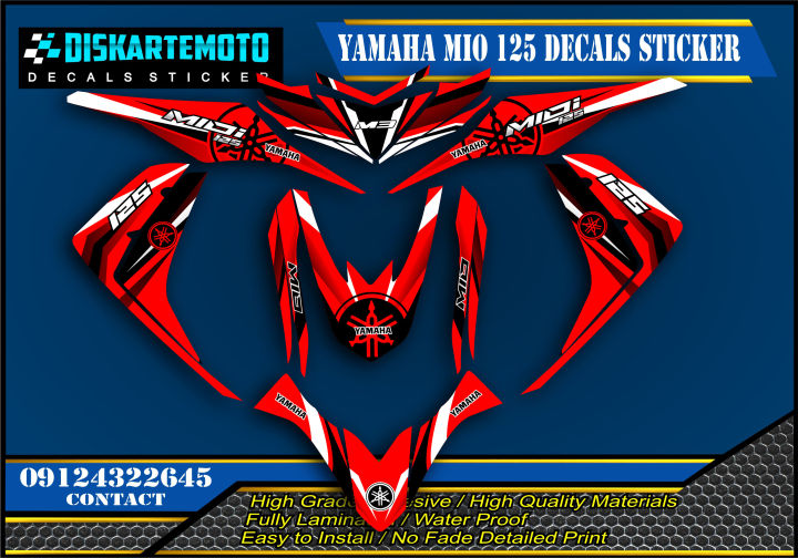 Yamaha Mio i 125 Decals Sticker | Lazada PH