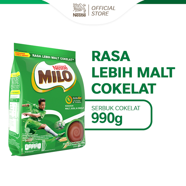 MILO ACTIV-GO Susu Coklat Pouch 990gr | Lazada Indonesia
