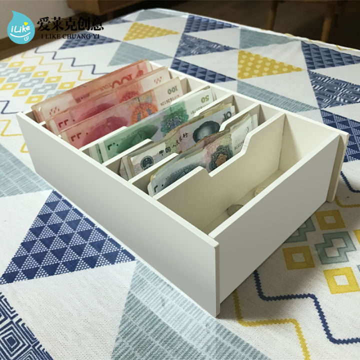 Financial Desktop Multi-Grid Coin Classification Storage Box Office ...