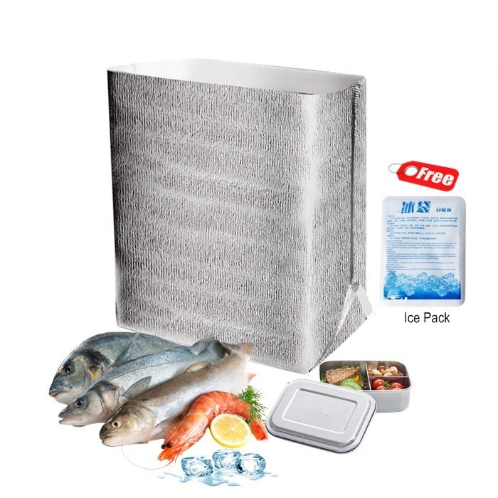 Insulation Bag Aluminum Foil Insulated Bag Tahan Sejuk Thermal Cooler ...