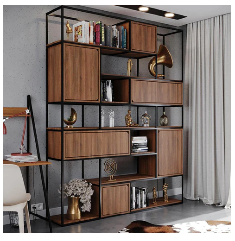 Rak Partisi minimalis modern dengan kabinet | Lazada Indonesia