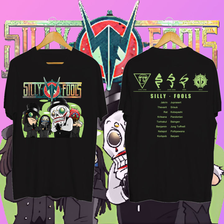 🎊🎊2025 สไตล์ใหม่ Silly Fools Band 2024 คอนเสิร์ตเสื้อยืดผ้าฝ้ายแท้พิมพ์ ...