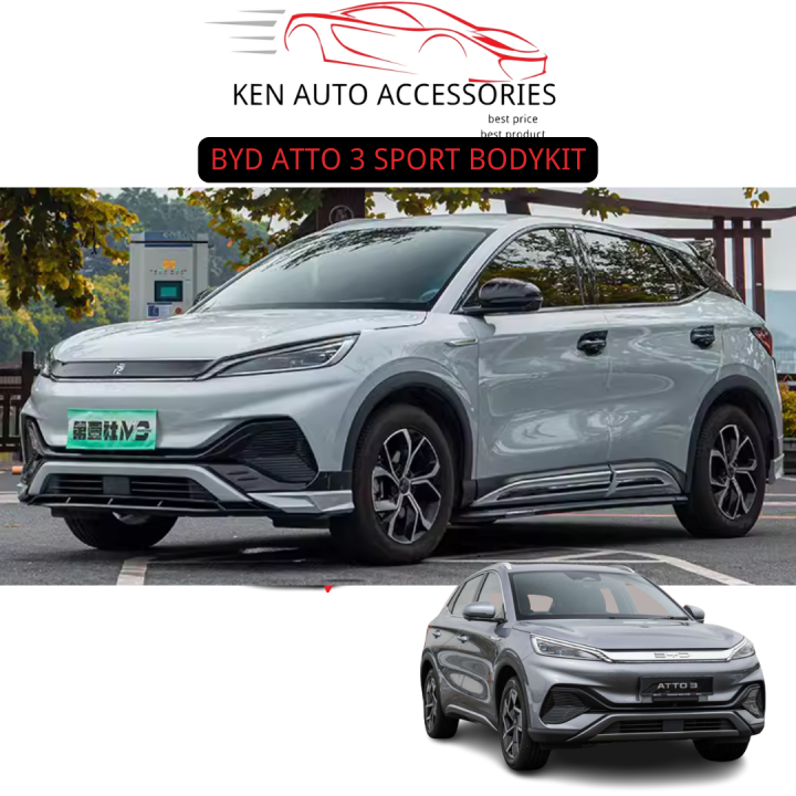 BYD ATTO 3 SPORT BODYKIT WITH SPOILER WITH PAINT PP MATERIAL | Lazada