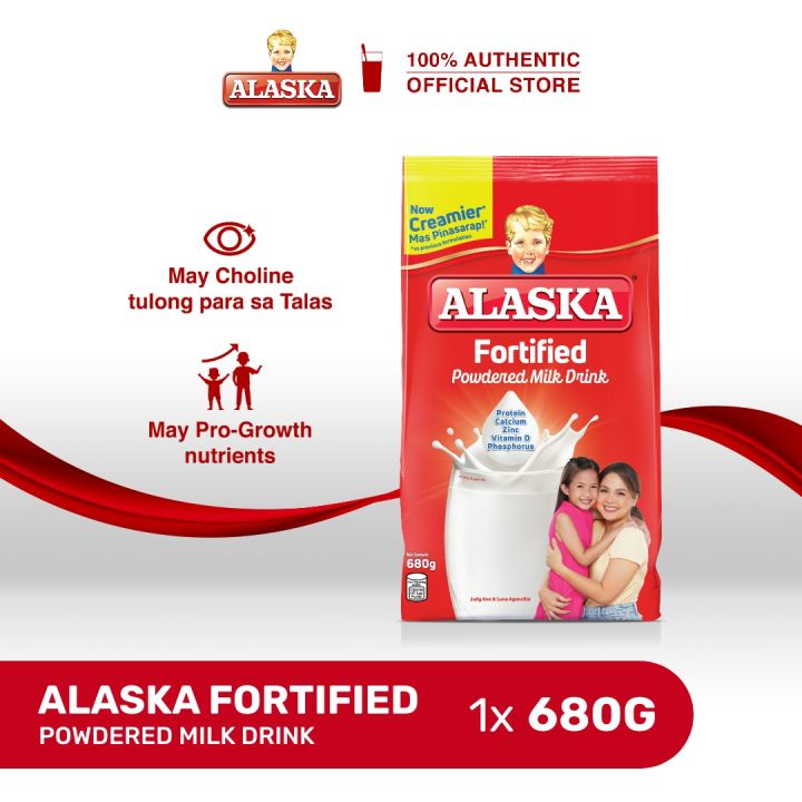 Alaska Fortified Powdered Milk Drink 680g | Lazada PH