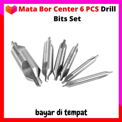 Mata Bor Center Drill Bits Set Precision Countersinks Kit 6 PCS / Set ...