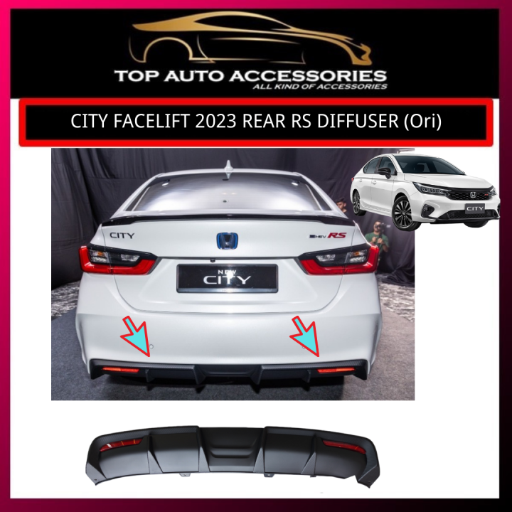 HONDA CITY FACELIFT 2023-2024 REAR RS DIFFUSER/RS DIFFUSER/ REAR BUMPER ...