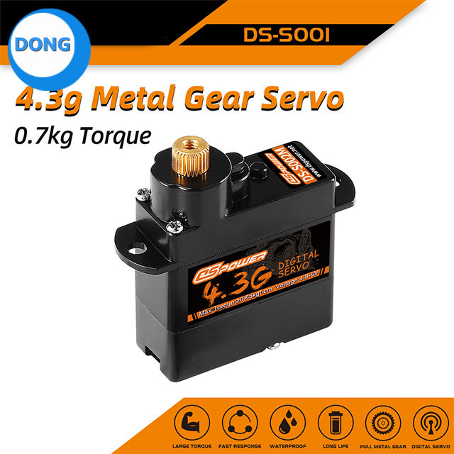 4.3g vi cơ cấu trợ lực thiết bị kim loại servo Bionic vỗ cánh bướm mô ...