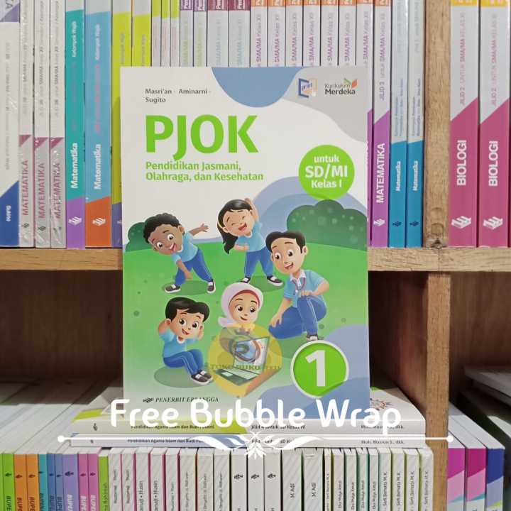 BUKU PJOK KELAS 1 SD KURIKULUM MERDEKA 2021 ERLANGGA | Lazada Indonesia