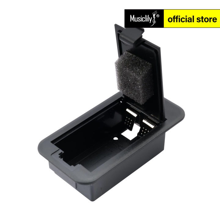 Musiclily Pro 9-Volt Battery Box Case Holder Compartment for Active ...