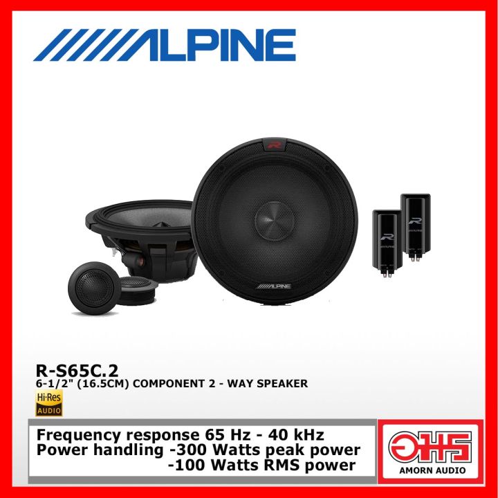 ALPINE R-S65C.2 6-1/2" (16.5CM) COMPONENT 2 - WAY SPEAKER ลำโพงรุ่น R ...