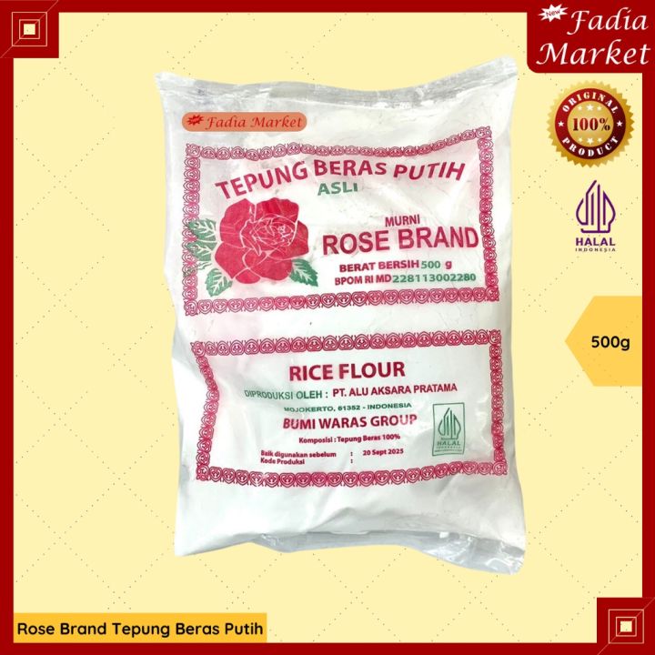 Rose Brand Rice Flour Tepung Beras Putih Asli 500g | Lazada Indonesia