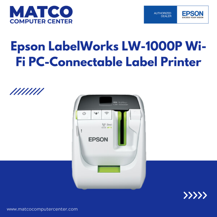 Epson LabelWorks LW-1000P Wi-Fi PC-Connectable Label Printer | Lazada PH