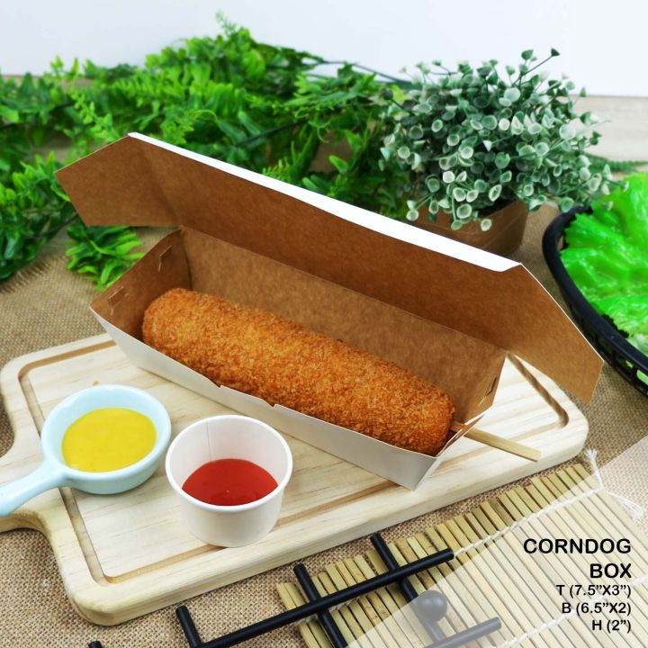 HOTDOG BOX / CORNDOG BOX 50 PCS. | Lazada PH