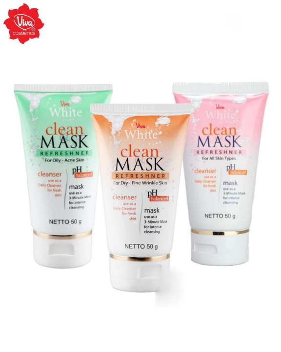 VIVA White Clean & Mask - 50gr | Lazada Indonesia