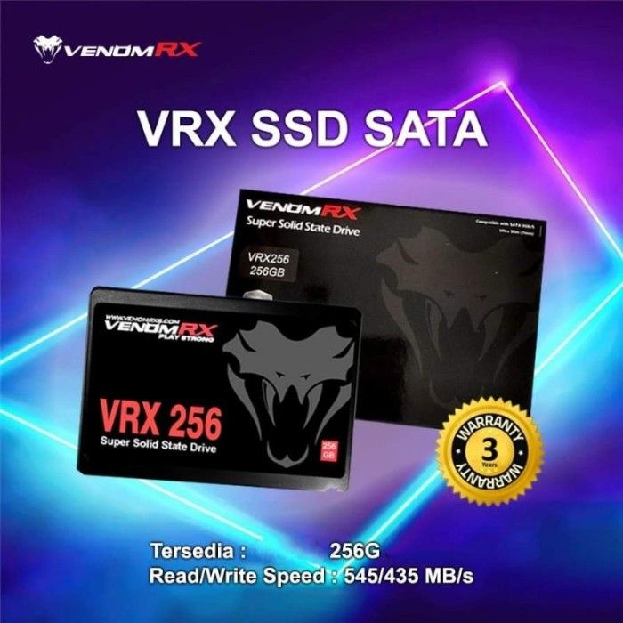 SSD Venom RX 256gb SATA 3 | SSD Laptop Komputer Venom 256gb sata 3 ...