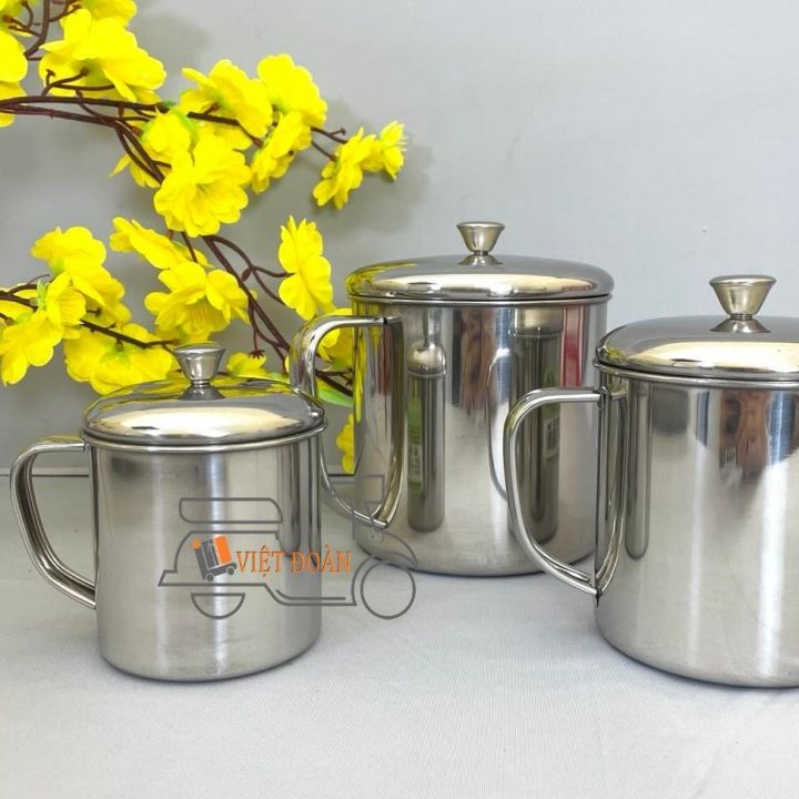 CA INOX 304 CÓ NẮP. CỐC UỐNG NƯỚC, TÁCH uống trà, cà phê - kiểu dáng ...