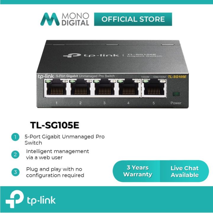 TP-Link TL-SG105E 5-Port / TL-SG108E / TL-SG1008D 5 Port / 8-Port ...