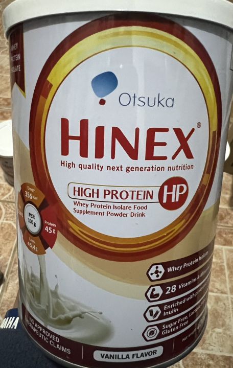 HINEX HIGH PROTEIN Whey protein isolate powder drink 400gm expiry 2026 ...
