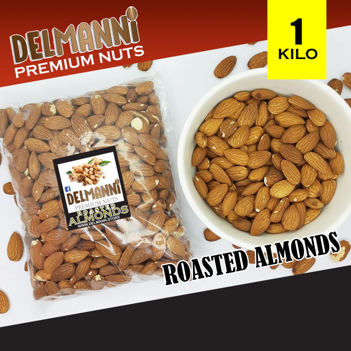 DELMANNi ROASTED WHOLE ALMONDS 100g/250g/500g/1kg | Lazada PH