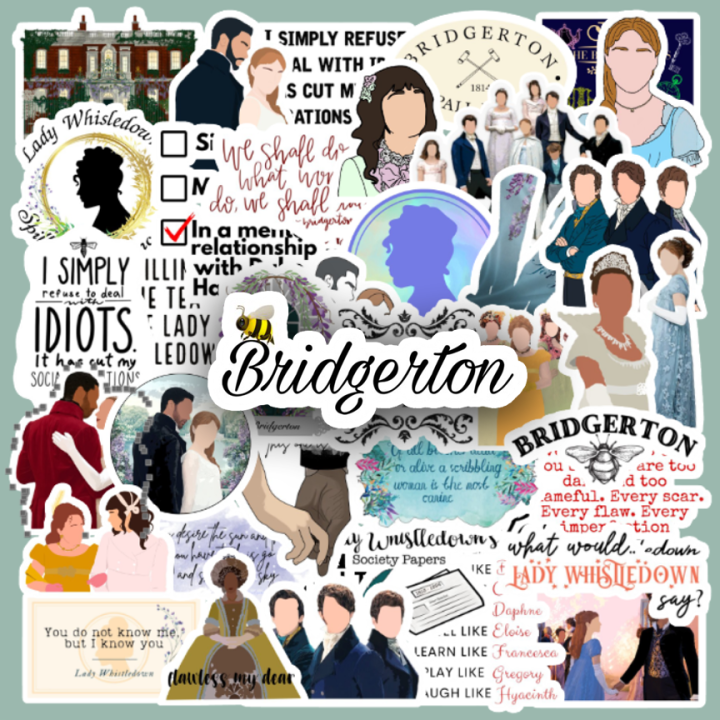 Bridgerton 50pcs Waterproof Stickers | Lazada PH