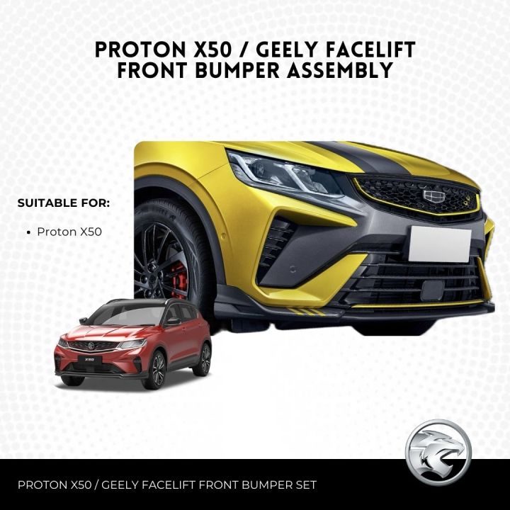 Proton X50 / Geely Facelift Front Bumper Assembly | Lazada