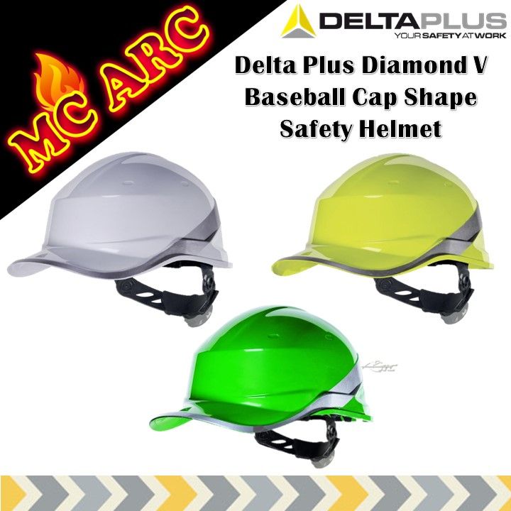 Delta Plus Diamond V Baseball Cap Shape Safety Helmet Original | MC ARC ...