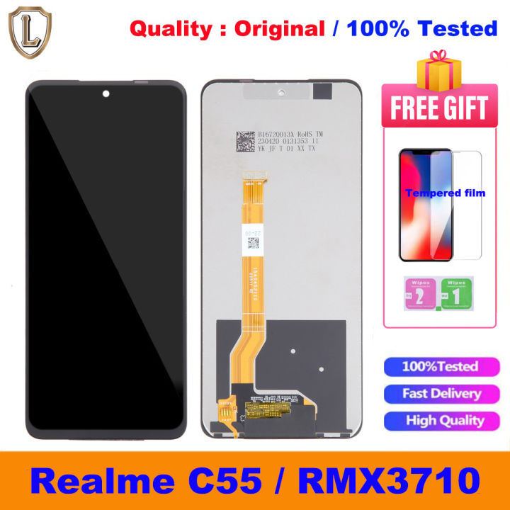 100% Tested Original LCD For Realme C55 RMX3710 LCD Display Screen ...