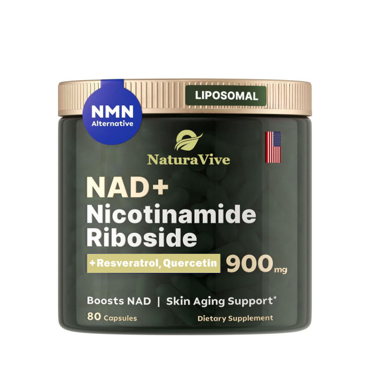 NAD+ Supplement - Liposomal Nicotinamide Riboside, Resveratrol ...