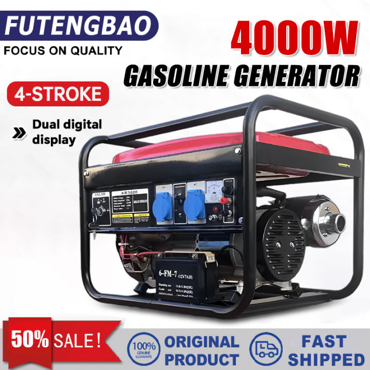 4000W Gasoline Generator Four Stroke Engine Dual Protection System With Ultra High Performance ...