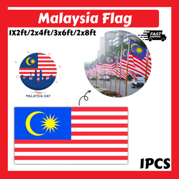 【Ready Stock】Malaysia Flag Hari Merdeka Malaysia Day Bendera Malaysia ...