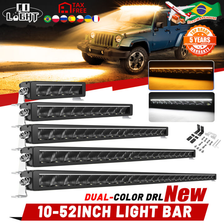 CO LIGHT LED Light Bar Yellow DRL Mood Light 6500K White Driving Lights ...