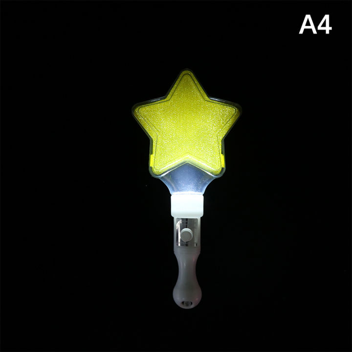 zhaowei LED Glow Stick Heart Star Shape Luminous Concert Cheering Tube ...