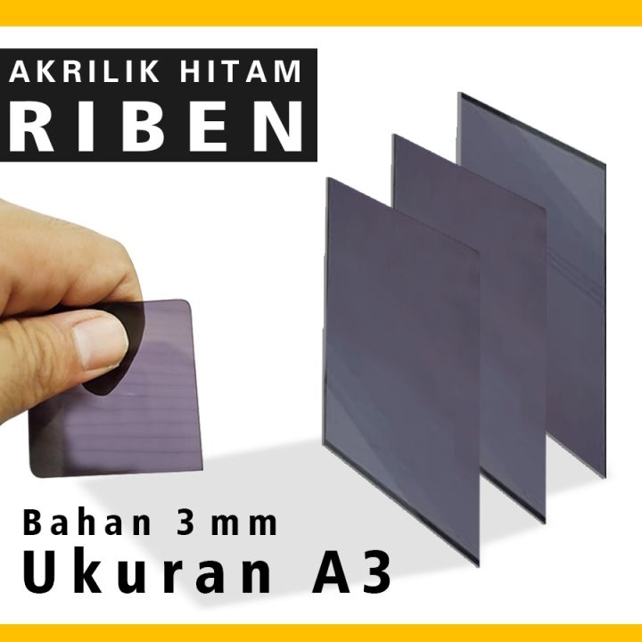 ACRYLIC LEMBARAN HITAM RAYBEN / TRANSPARAN 3MM A3 42X30CM | Lazada ...