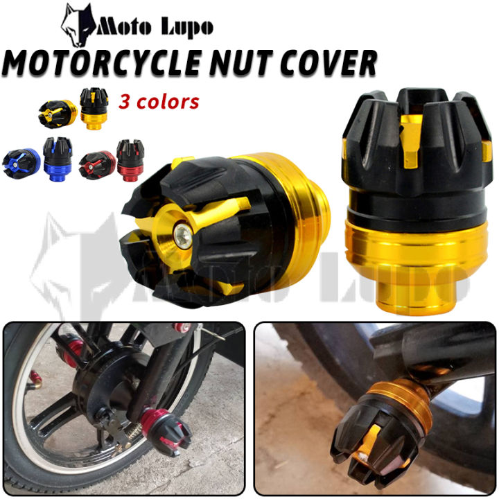 Moto Lupo Motorcycle Axle Cap Front Shock Nut Cap Universal 1 Pair ...