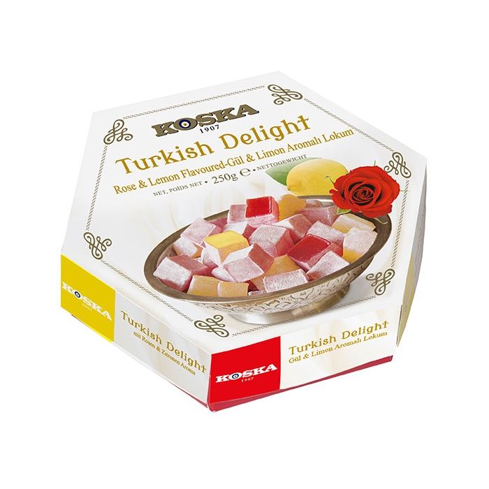 KOSKA Rose & Lemon Flavoured Turkish Delight classic 250G | Lazada