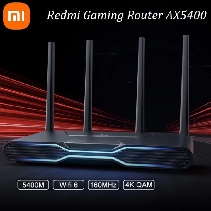 New Xiaomi Redmi Gaming Wifi Router AX5400 Mesh Wi-Fi 6 2.5Gbps RGB ...