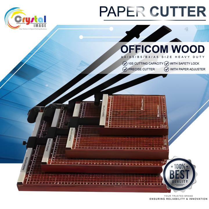 Officom Heavy Duty Paper Cutter board Wood A4 Size for Stickers Paper ...