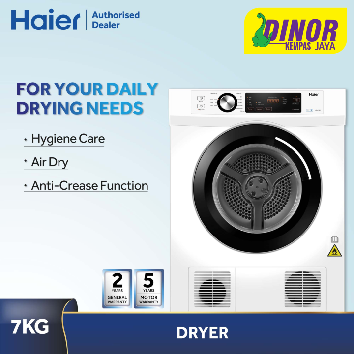 Haier Vented Tumble Dryer 7KG HDV70E1 / HDV-70E1 | Lazada