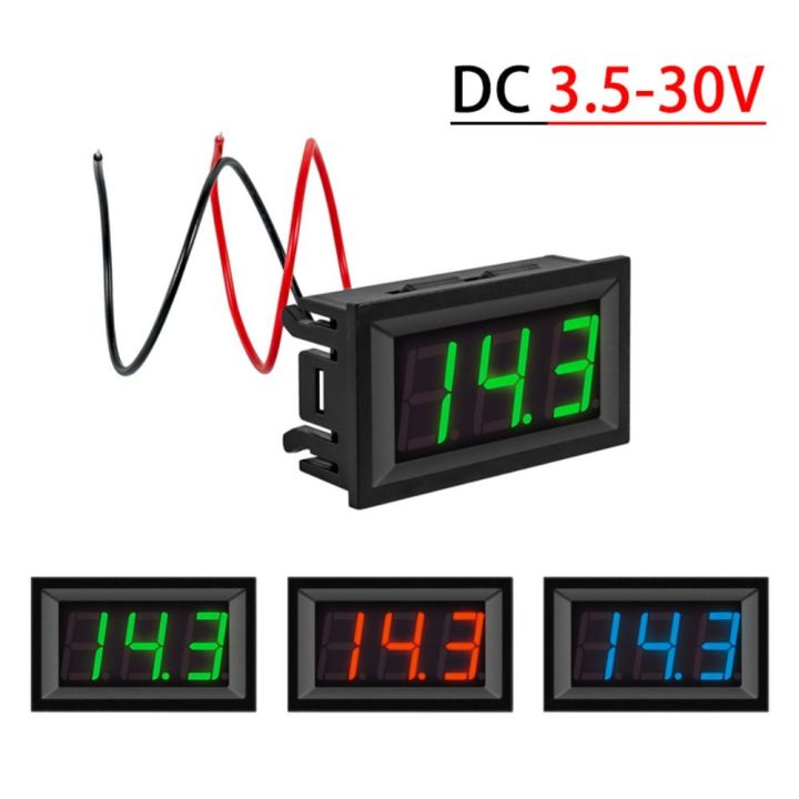 VL33H Car Voltmeter LED Display Voltage Meter Digital Voltmeter DC ...