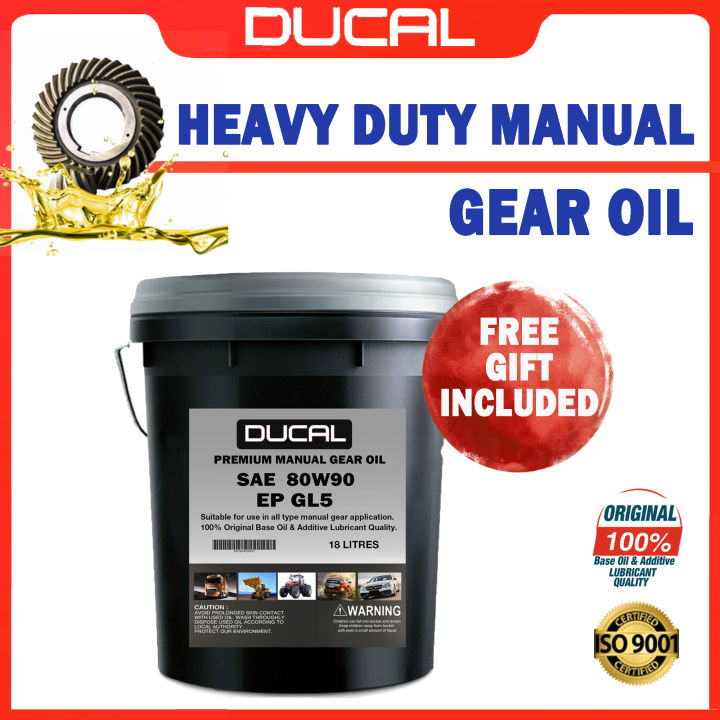 DUCAL MANUAL GEAR OIL 80W90 EP-GL5 18 LITRES FOR LSD OPERATION (FOR ...