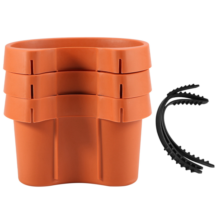 3 Pc/Lot Unique Gutter Downspout Garden Flower Pot Drain Pipe Flower ...